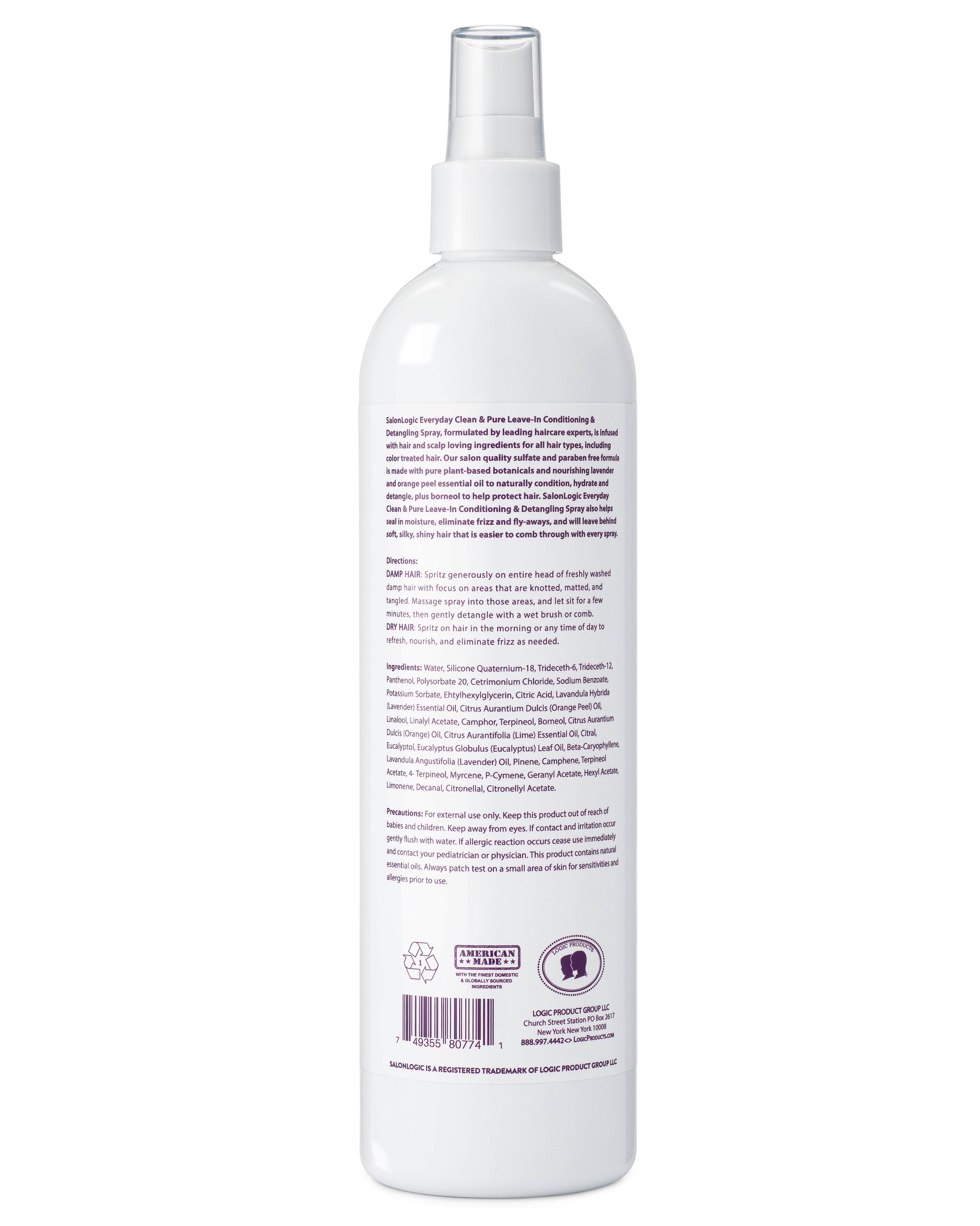 SalonLogic Everyday Clean & Pure Leave-In Conditioning & Detangling Sp